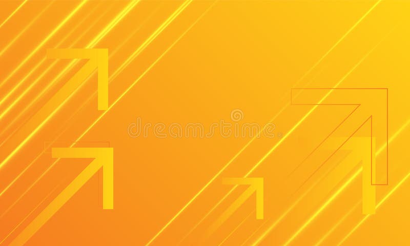 Abstract Arrow Speed Light Orange Geometric Background. Stock ...