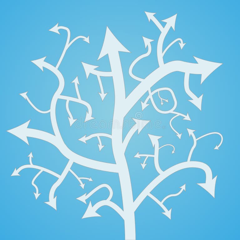 Abstract arrow tree stock vector. Illustration of reach - 79013574