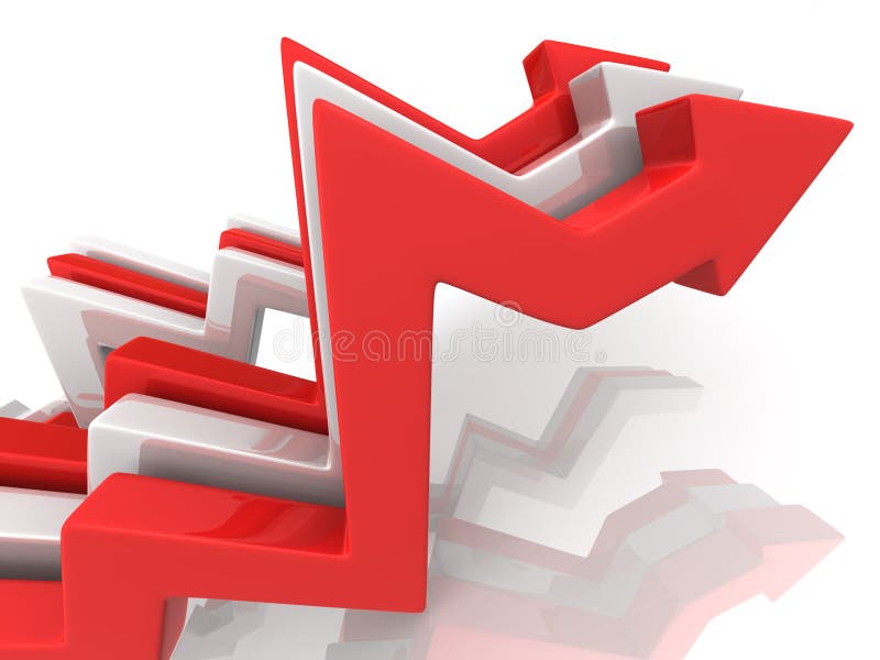 Abstract Arrows stock illustration. Illustration of progress - 10628998