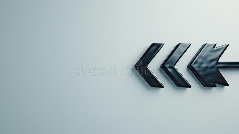 Abstract Arrows Design Element Isolated on White Background Stock ...