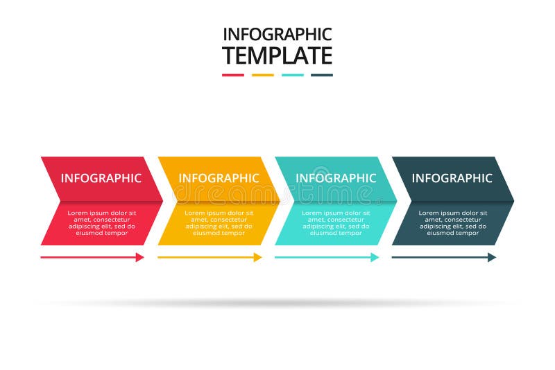 Abstract Arrows of Graph, Diagram with 3 Steps, Options, Parts or ...