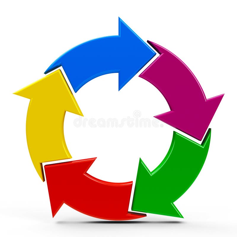 3d Loop 2 Arrows Abstract Icon Stock Illustrations – 4 3d Loop 2 Arrows ...