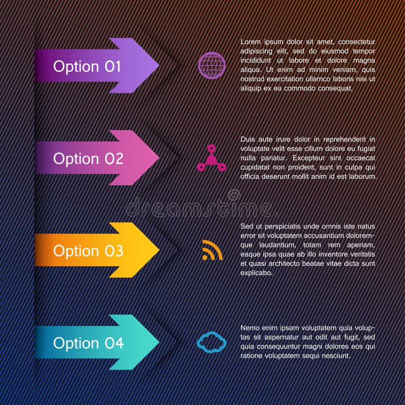 Abstract Arrows Infographic Stock Vector - Illustration of grow, idea ...