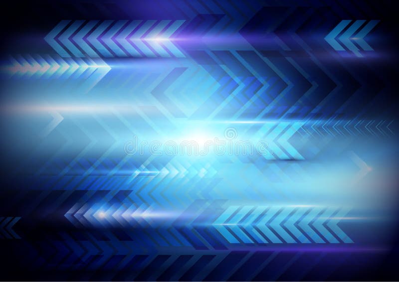 Abstract Arrows Motion Technology Digital Hi Tech Background Stock ...