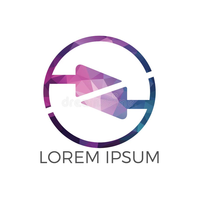 Arrows Link Logo Design. Arrow Link Business Logo Concept Design. Stock ...