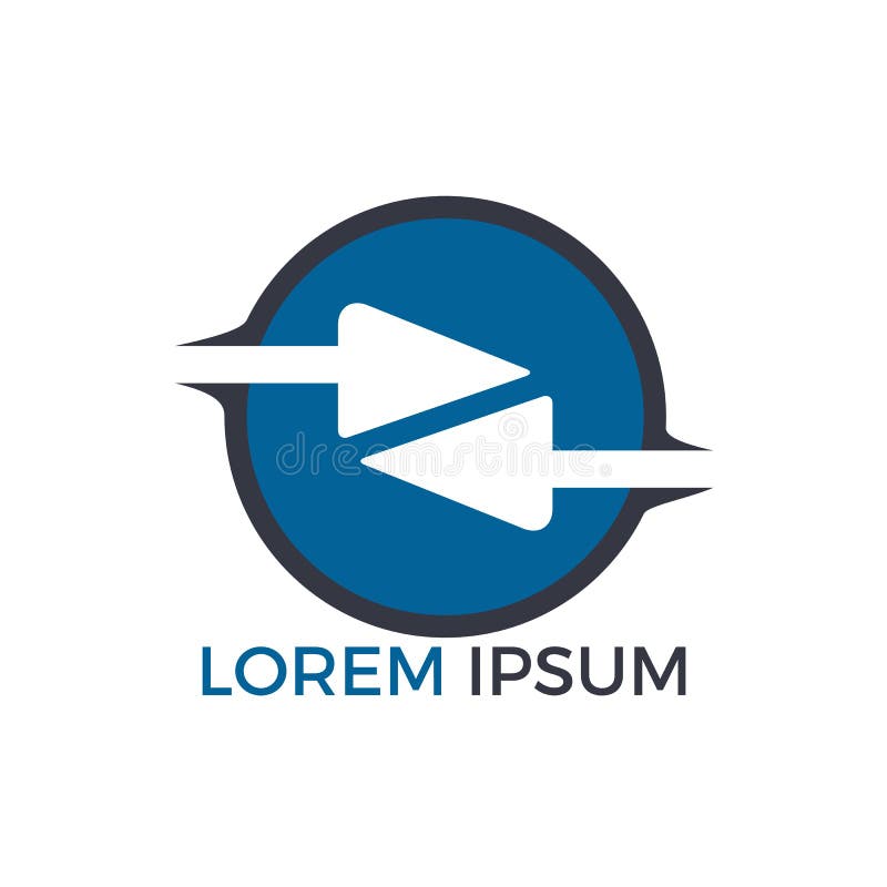 Arrows Link Logo Design. Arrow Link Business Logo Concept Design. Stock ...