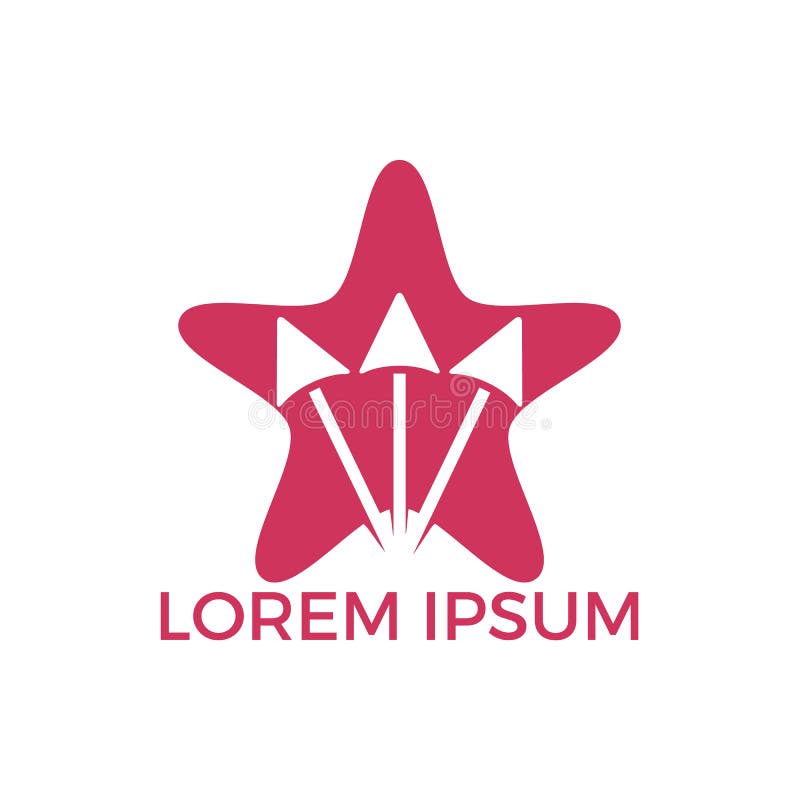 Arrows Star Shape Vector Logo Design. Arrow Vector Icon. Stock Vector ...