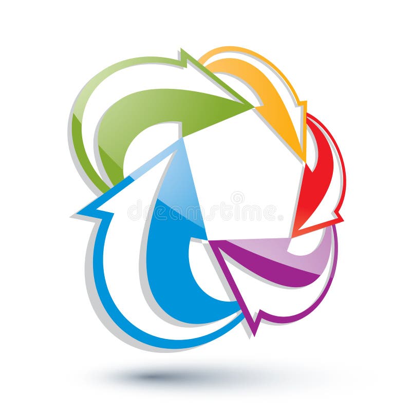 Abstract Arrows Vector Symbol, Graphic Design Element Stock Vector ...