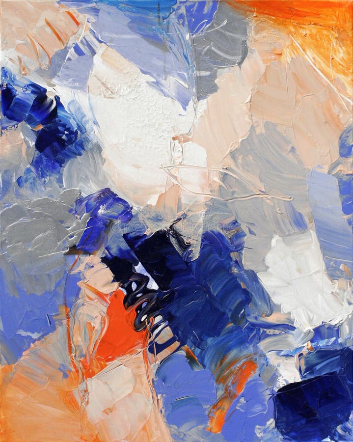 Acrylic Painted Abstract Backg Stock Illustration - Illustration of ...