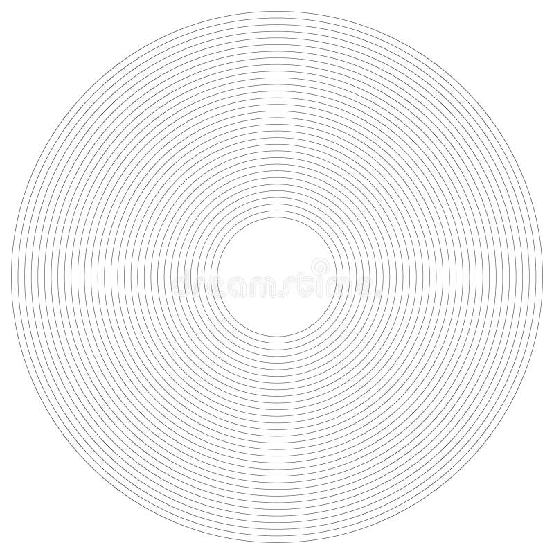 Radial, Radiating Lines Element. Circular, Concentric Circle Lines ...