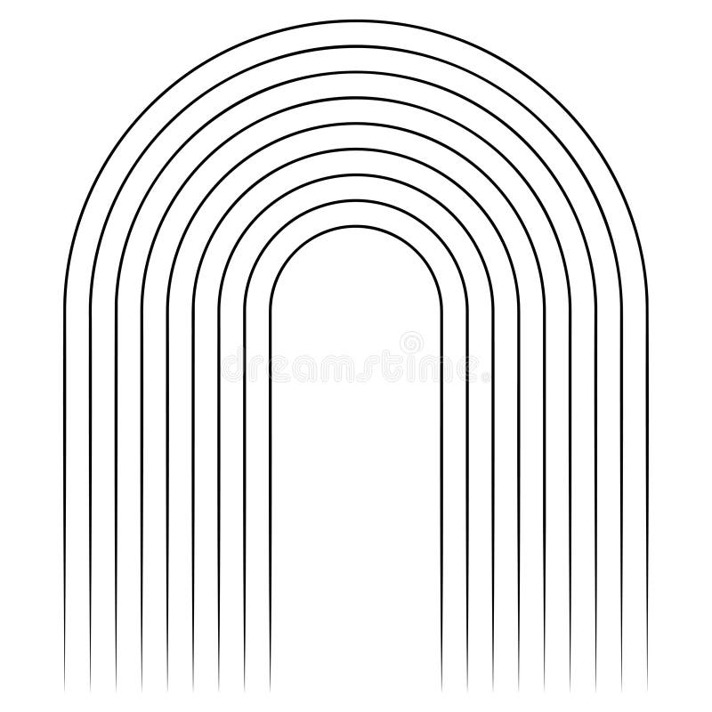 Geometric Element of Arch Shape, Minimal Doorway for Entrance Stock ...