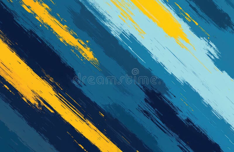 Abstract Art Background Design with Dynamic Blue, Yellow Streaks ...
