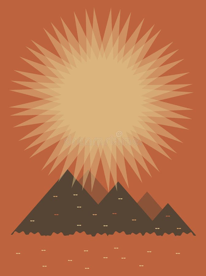 Geometric River Landscape Drawing Stock Illustrations – 242 Geometric ...