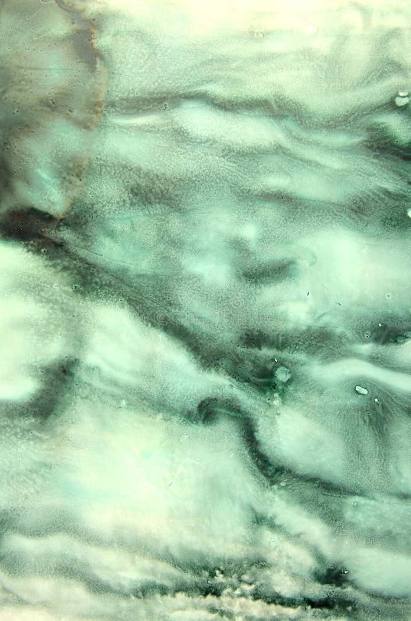 Abstract Art Background of Green Dry Stains Stock Image - Image of ...