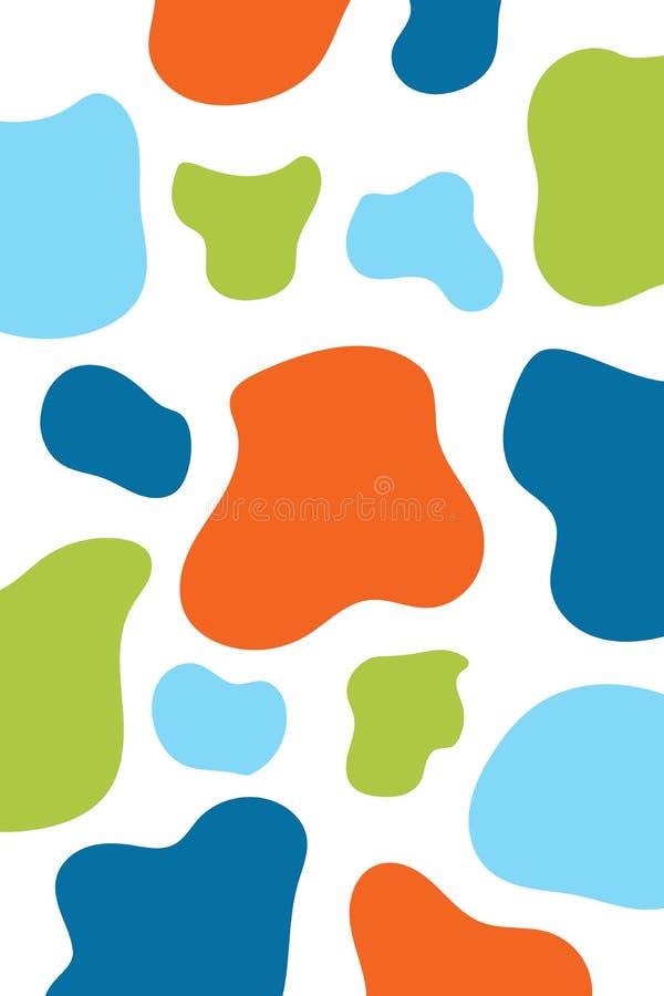 Blob Shape Organic. Set of Irregular Round Blot Form Graphic Element ...