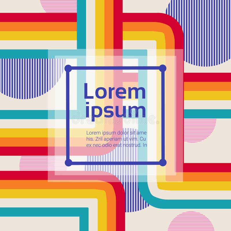 Abstract Art Background with Modern Geometric Elements Stock Vector ...