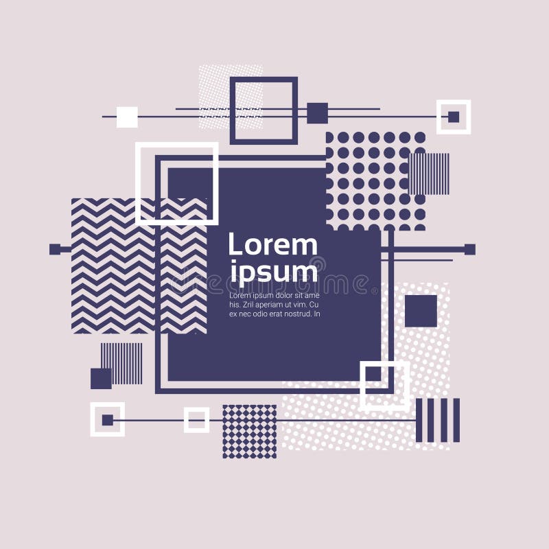 Abstract Art Background with Modern Geometric Elements Stock Vector ...