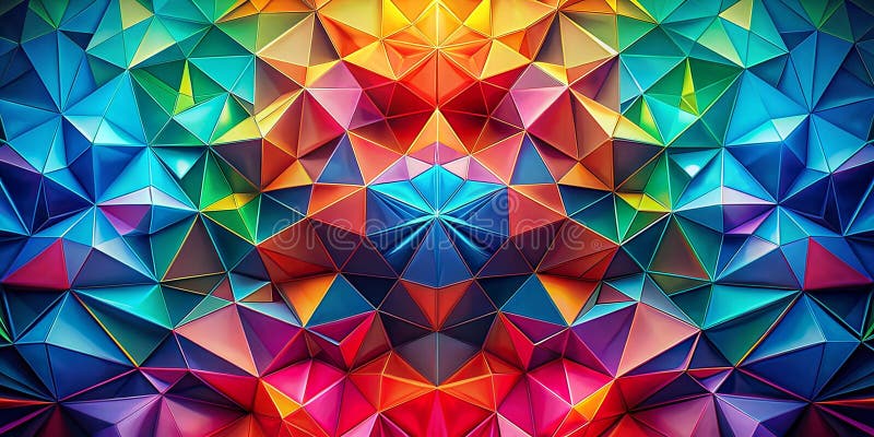 Abstract Art Background Triadic Color Palette Using Complex Geometric ...