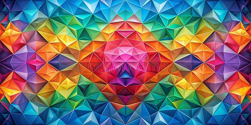 Abstract Art Background Triadic Color Palette Using Complex Geometric ...