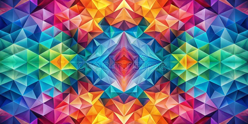 Abstract Art Background Triadic Color Palette Using Complex Geometric ...