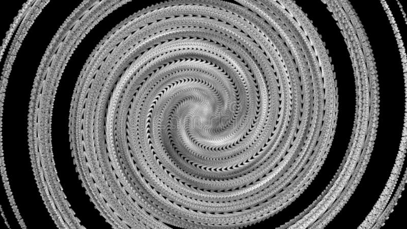 Abstract Art Ball Effect Tail Dragon Spiral To Middle Frame Stock Video ...