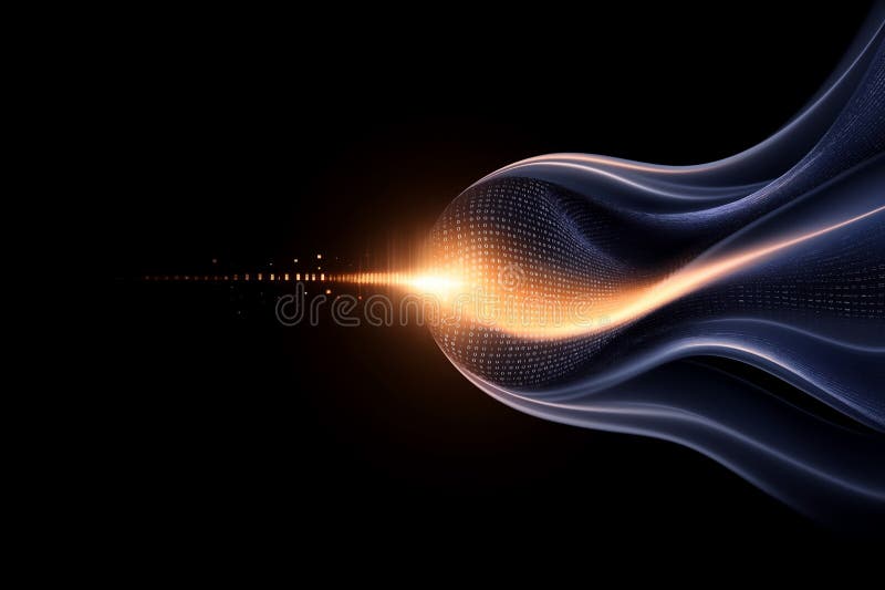 Abstract Art Of Binary Code Stream Global Programming And Technology 8656