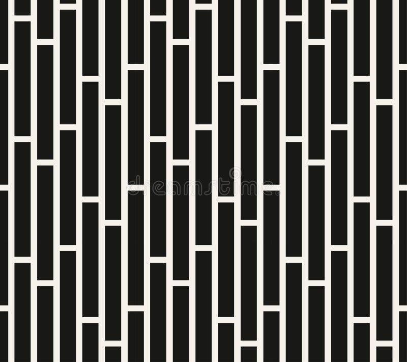 Vertical Black Rectangle Seamless Pattern Stock Illustration ...