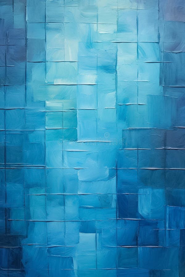 Abstract Art, Blue Oil Painting, Vertical Background. Generative AI ...