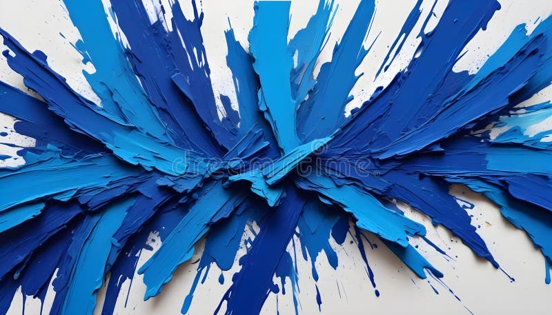 Abstract Art with a Blue Paint Splatter Effect, Creating a Dynamic and ...