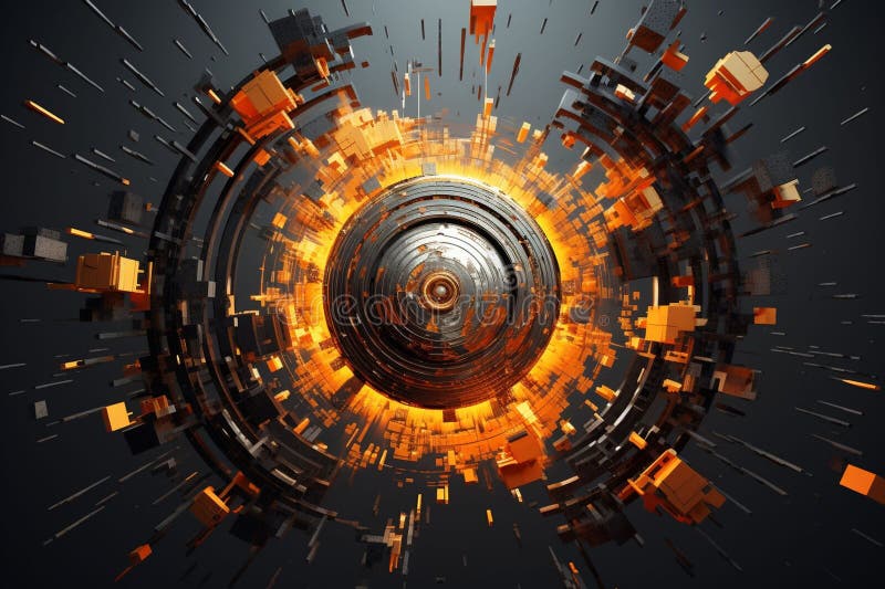 Abstract Art Born from the Precision and Beauty Stock Illustration ...