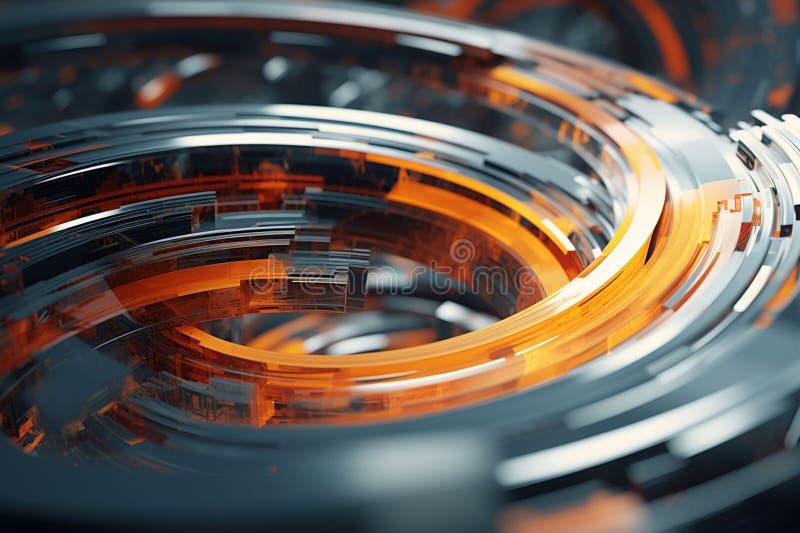 Abstract Art Born from the Precision and Beauty Stock Illustration ...