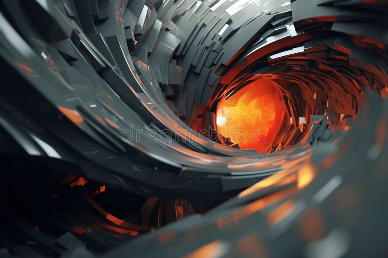 Abstract Art Born from the Precision and Beauty Stock Illustration ...