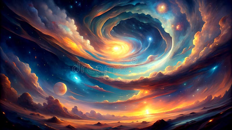 Abstract Art: a Celestial Exploration of Form and Color Generative AI ...