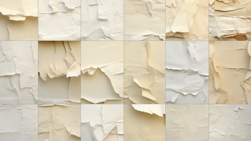 Abstract Art Collage: Ripped Microfiber with Torn Edges Stock ...