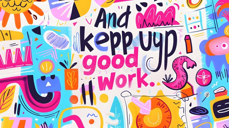 Abstract Art, Colorful Shapes, Patterns, and the Inspiring Phrase and ...