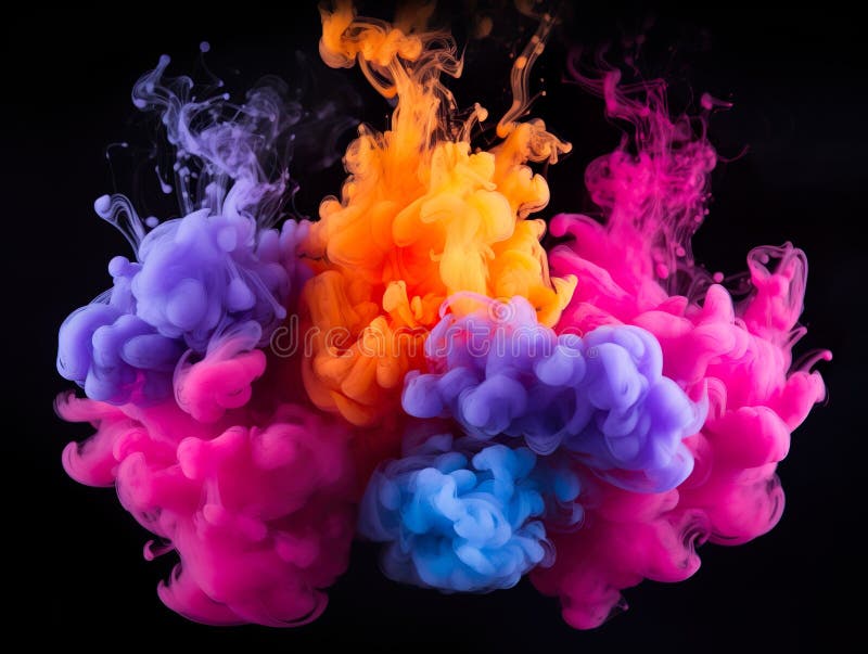 Abstract art of colors stock illustration. Illustration of canvas ...