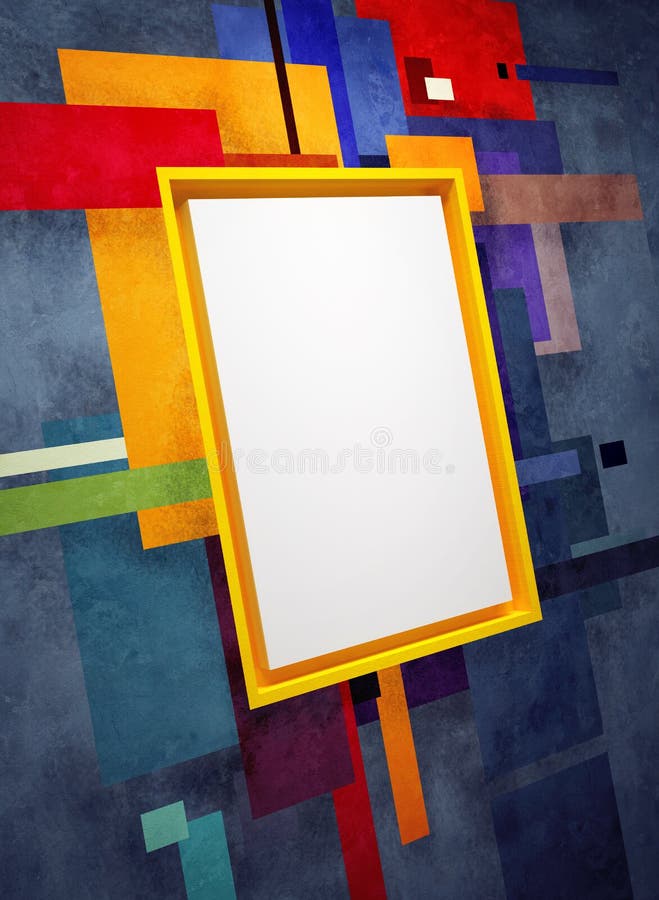 Abstract art composition stock illustration. Illustration of looking ...