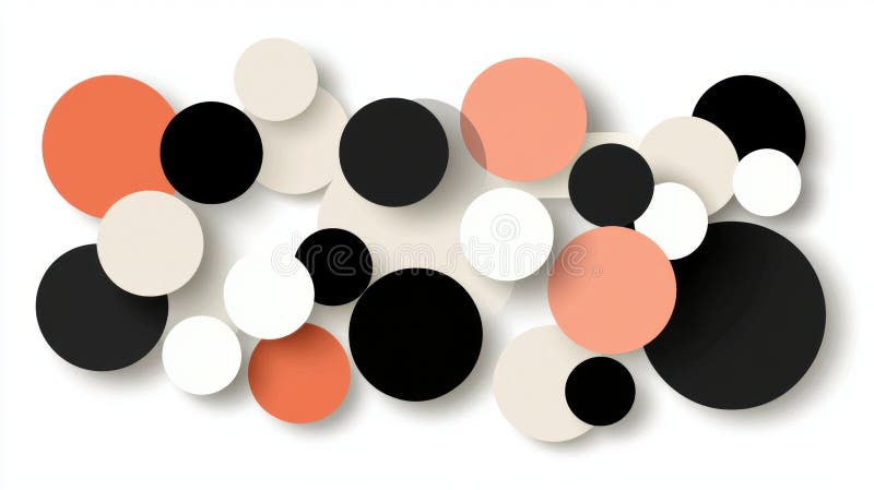 Abstract Art: a Composition of Circles and Lines Stock Image - Image of dimension, random: 392508643