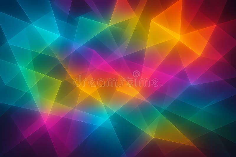 Abstract Art Constructed with Dreamlike, Transparent, Multi-dimensional ...