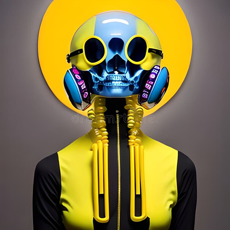 Artificial Intelligence Background, Abstract Art, Cyborg Face, Portrait ...