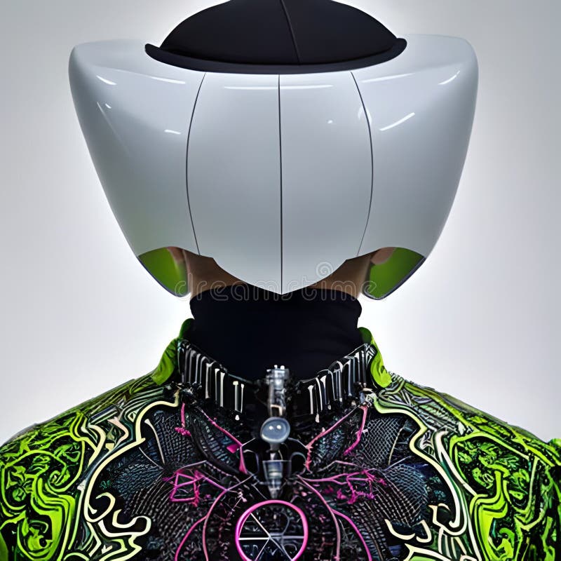 Artificial Intelligence Background, Abstract Art, Cyborg Face, Portrait ...