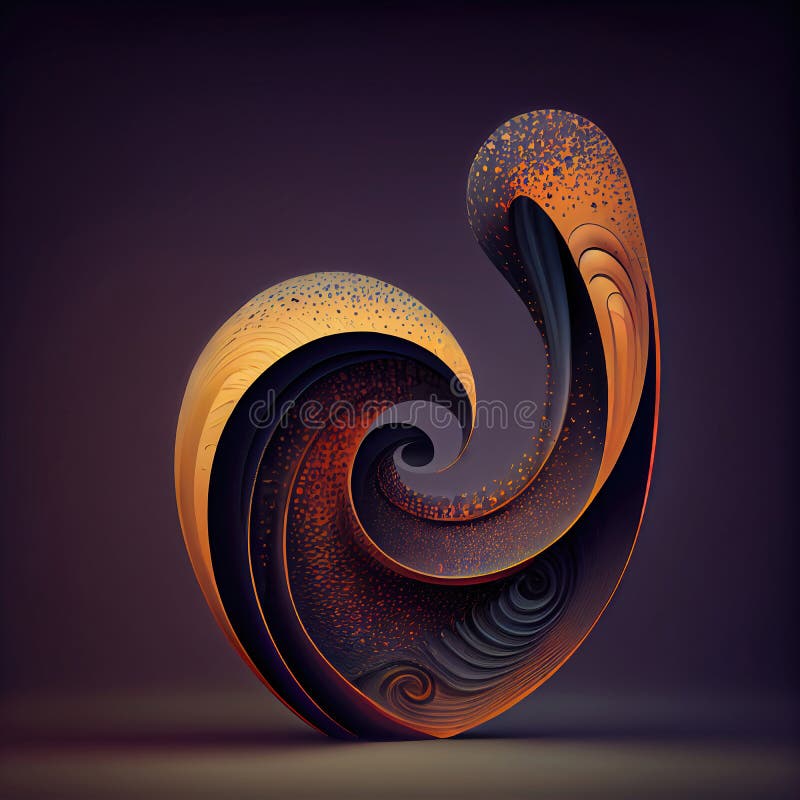 3d Curved Lines Background Forming Surreal Shape Made with Generative ...