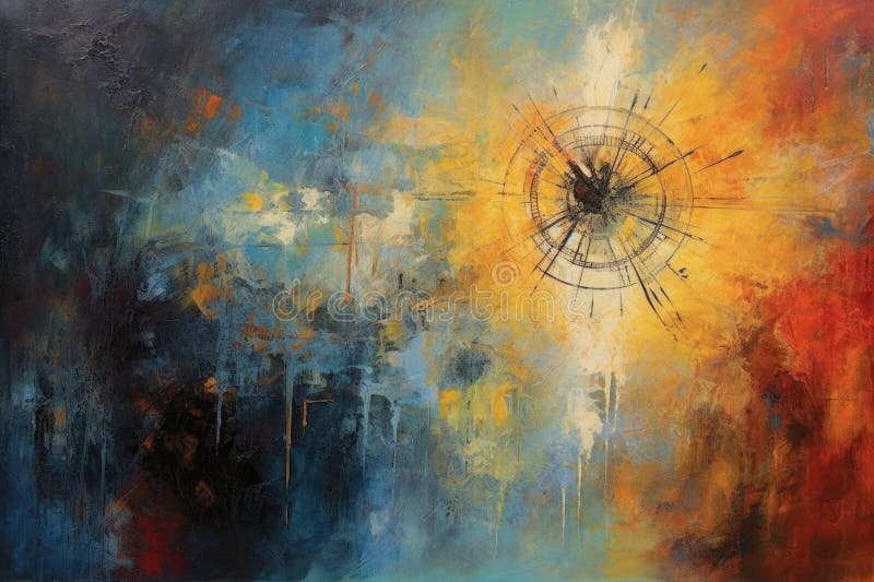 Abstract Art of Dance of Light Theme that Out of Formless Darkness in ...