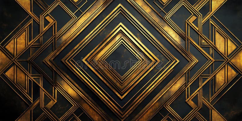 Black And Gold Abstract Wallpaper