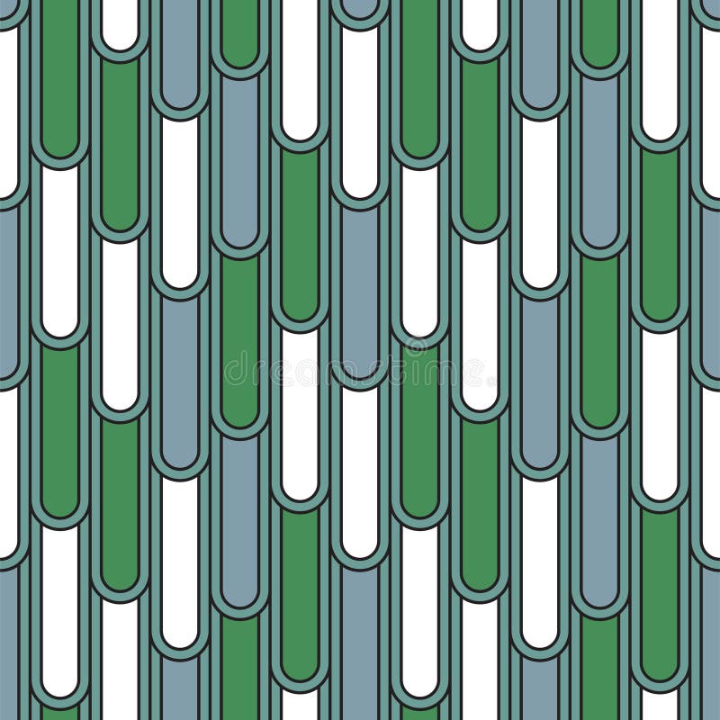Abstract Art Deco Seamless Green Pattern Background Stock Vector ...