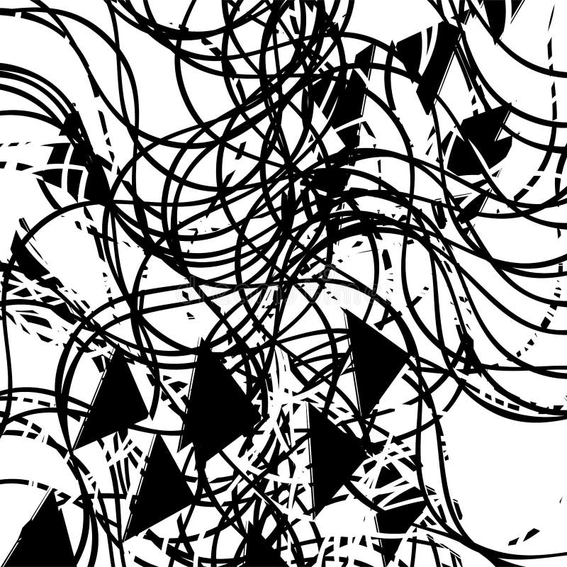 Abstract Art with Deformation, Distortion Effect on Random Lines ...