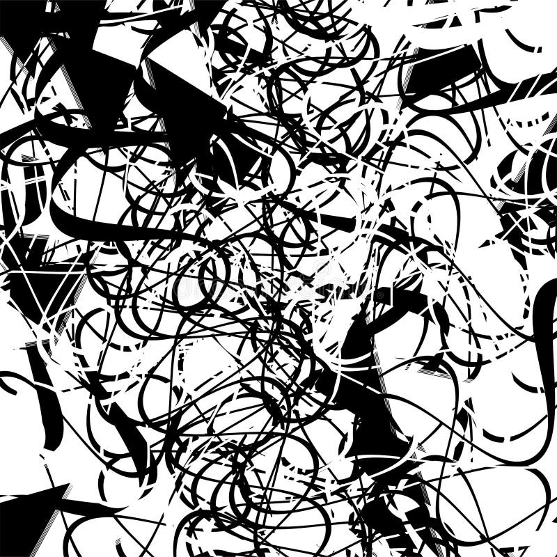 Abstract Art with Deformation, Distortion Effect on Random Lines ...