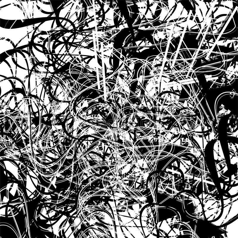 Abstract Art with Deformation, Distortion Effect on Random Lines ...