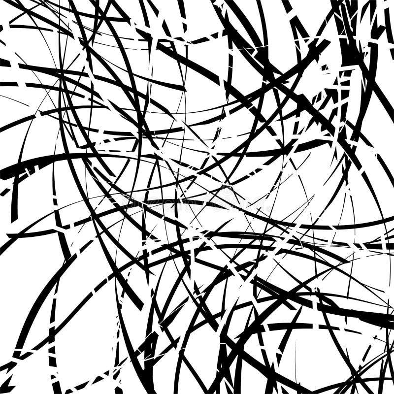 Abstract Art with Deformation, Distortion Effect on Random Lines ...