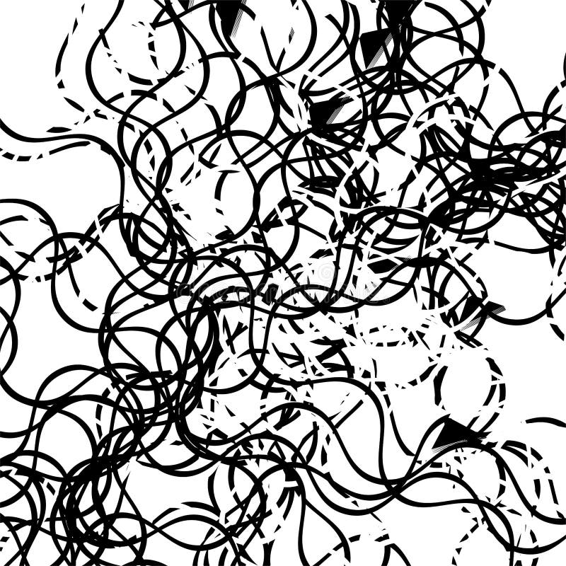 Abstract Art with Deformation, Distortion Effect on Random Lines ...